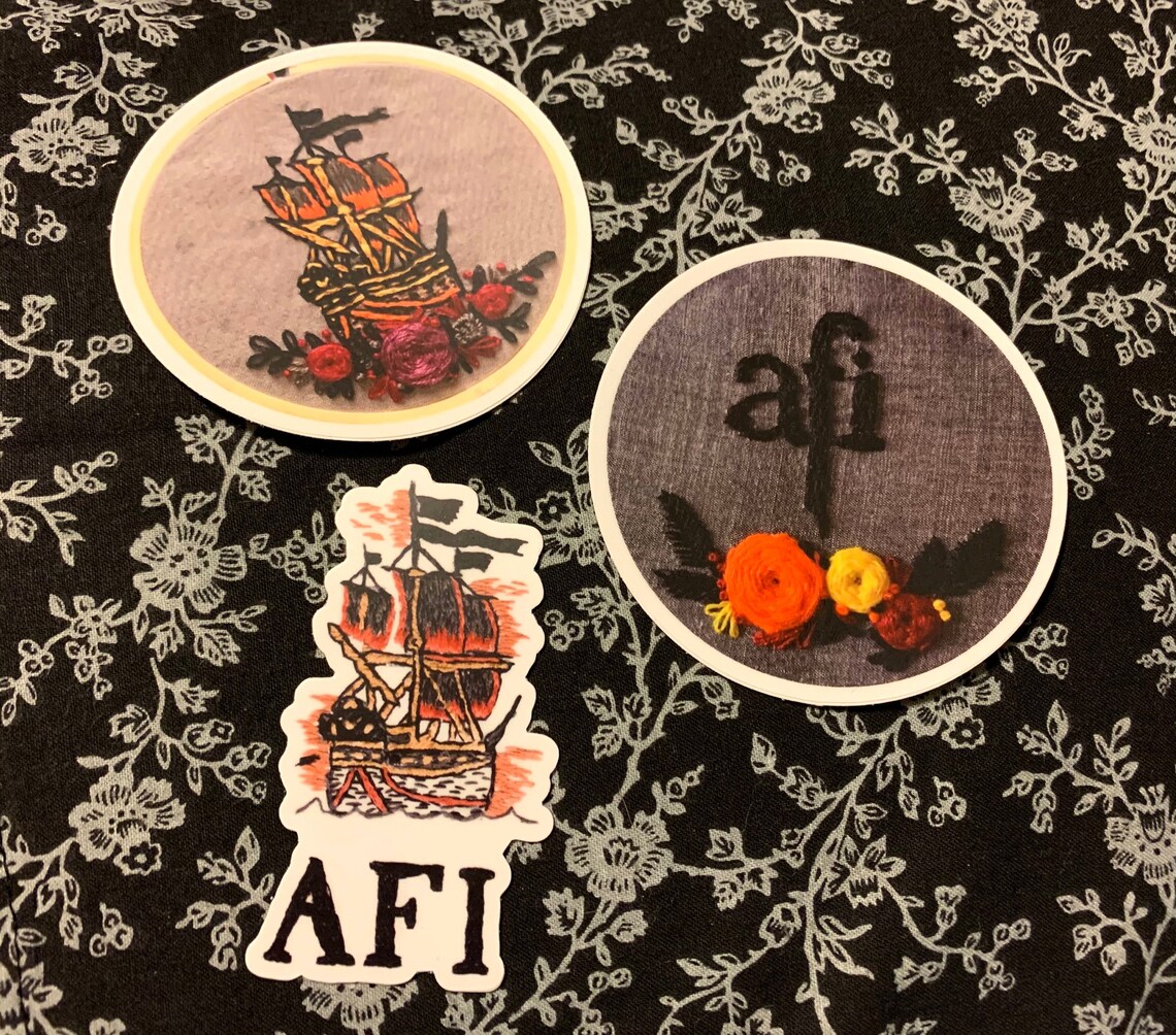 AFI Sticker Pack Black Sails in the Sunset Sing the Sorrow | Etsy
