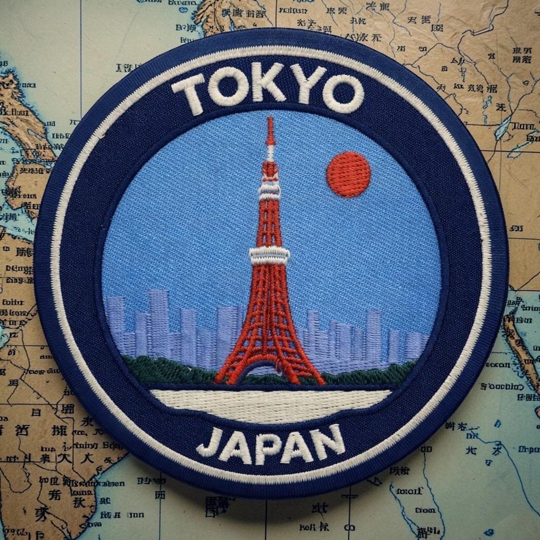 Tokyo Japan Patch 3 Inch Iron on Embroidered City Travel Souvenir Badge ...