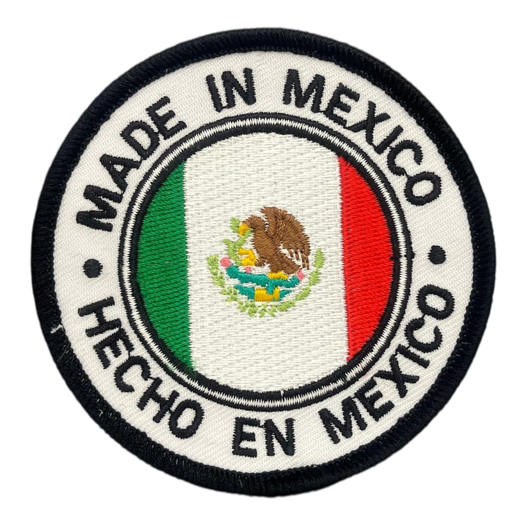 Hecho En Mexico Eagle Logo Iron on Embroidered Patch Badge Mexican ...