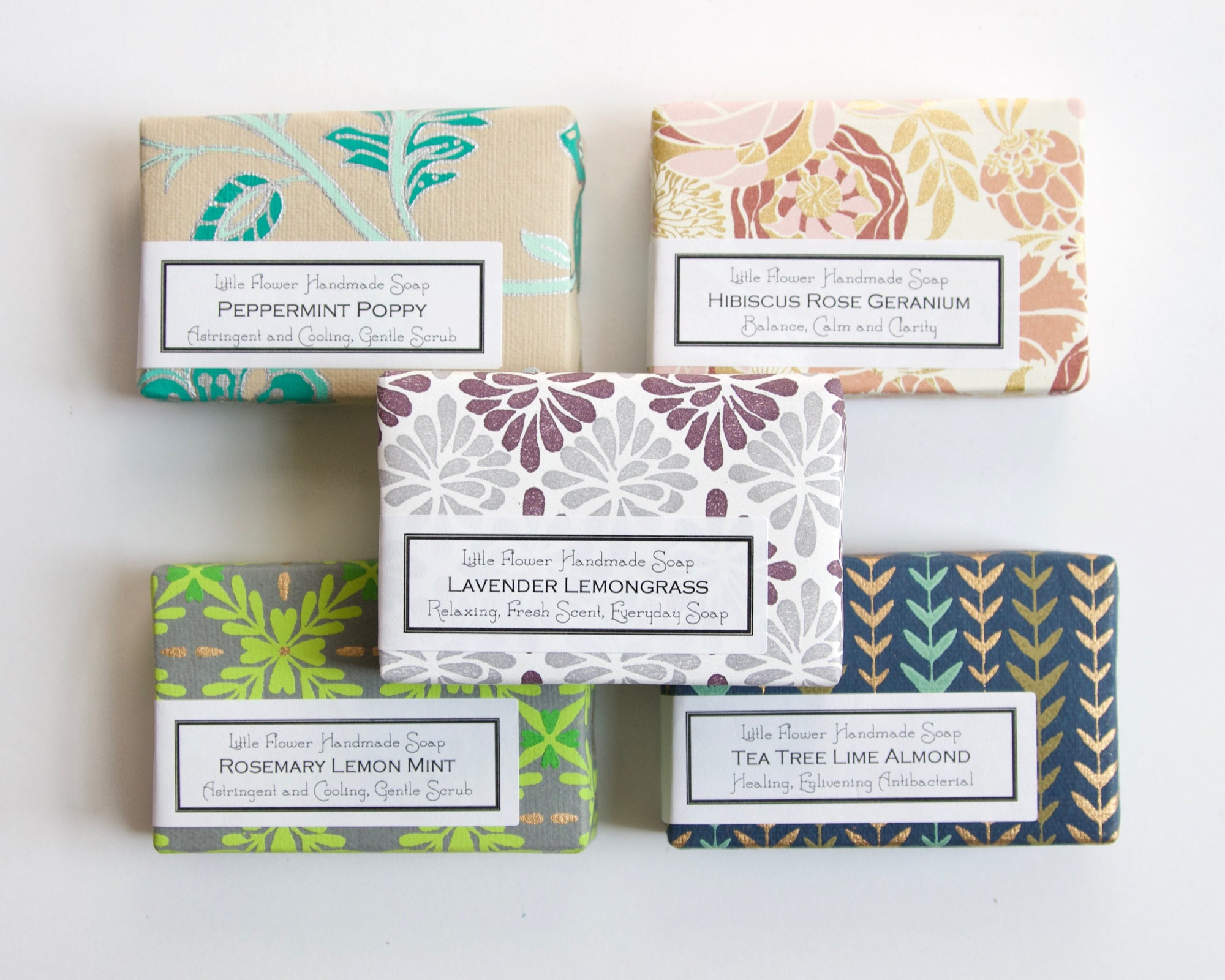 Artisan Soap - Handmade Soap Set of 5 Bars - Bar Soap Gift Set for ...