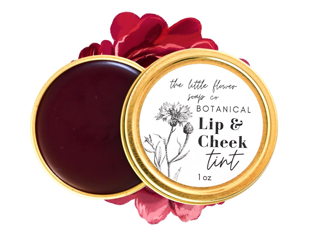 Lip and Cheek Tint - Natural Blush and Lipstick - Handmade Makeup - Non ...