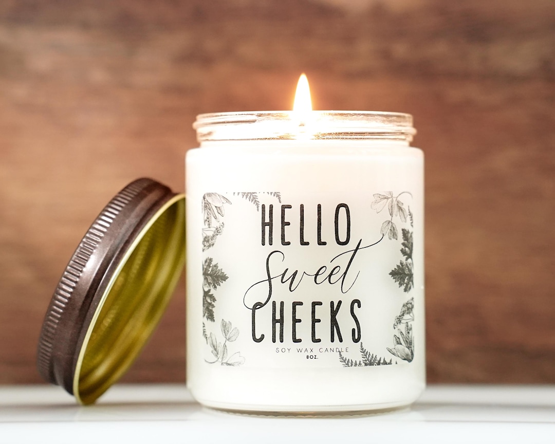 Hello Sweet Cheeks Funny Bathroom Candle - Etsy