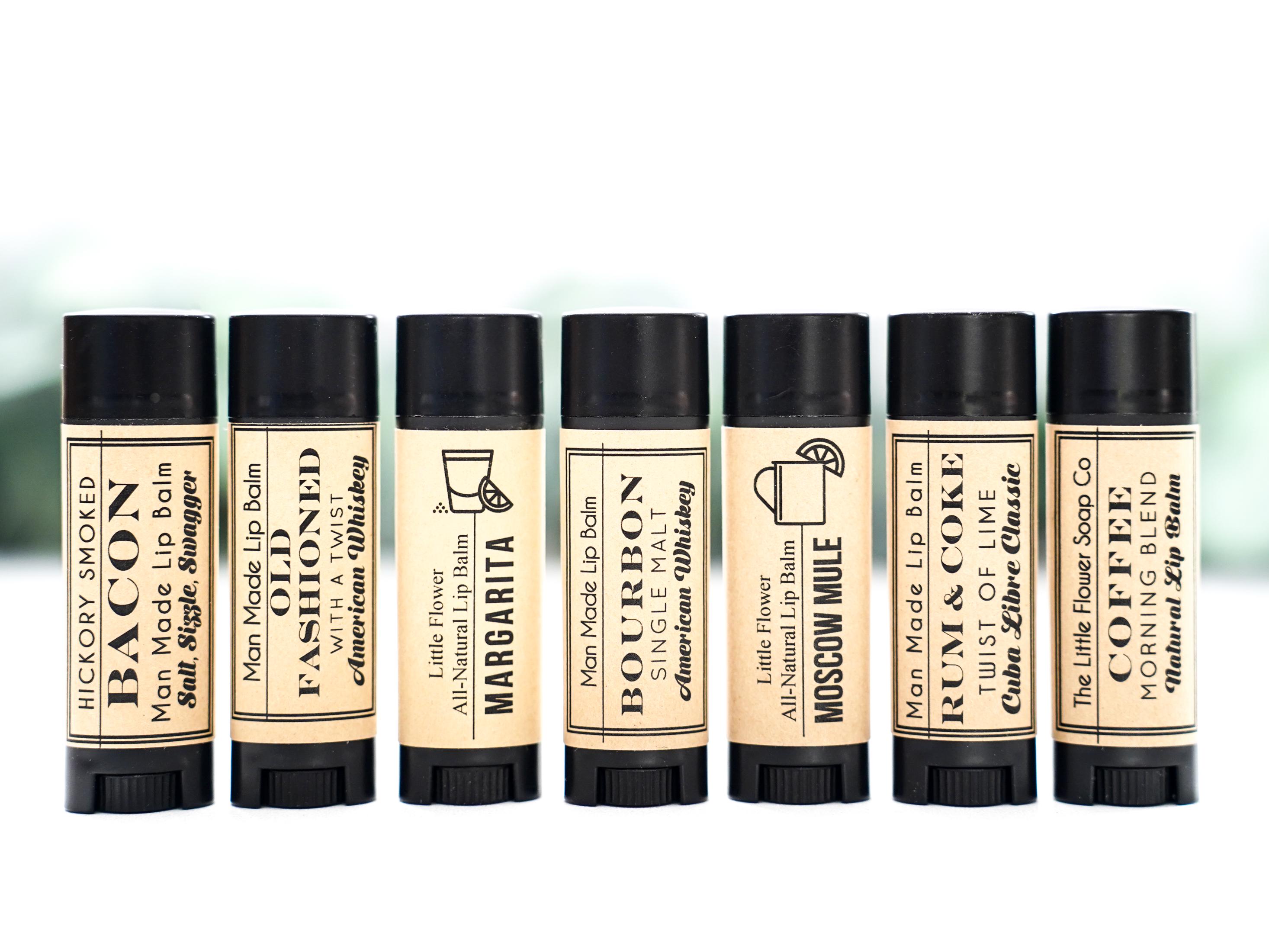 Funny Lip Balm Set of 7 Stocking Stuffers for Adult Men and Women Gifts ...