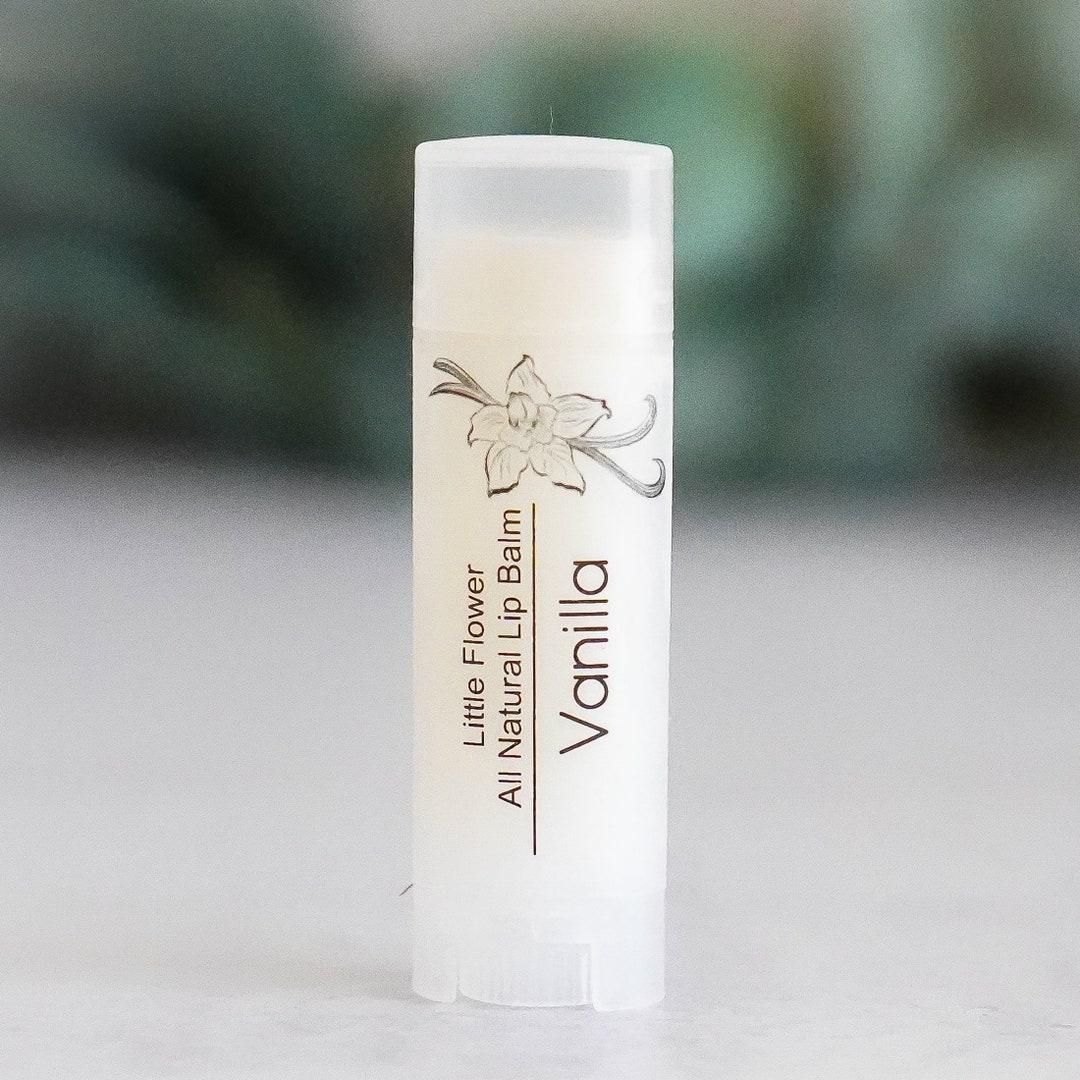 Vanilla Lip Balm Natural Chapstick, Lip Balms Shea Butter, Flavored Lip ...