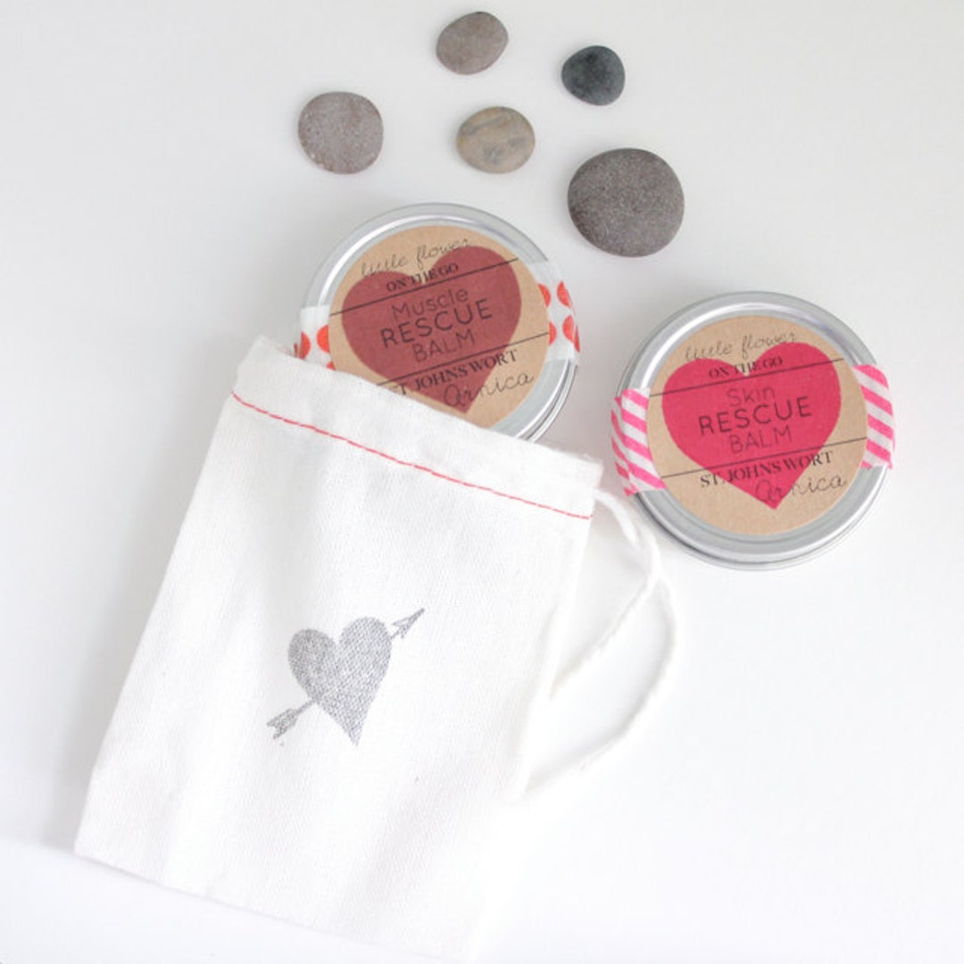 Valentines Day Gift Set All Natural Muscle Rescue and Skin Rescue Balm ...