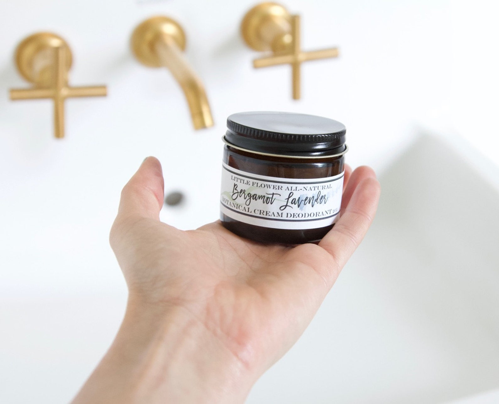 Deodorant Cream - Bergamot Lavender Essential Oil, Natural Deodorant ...