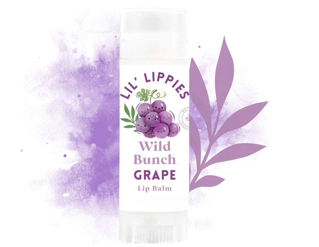 Grape Lip Balm - Lil' Lippies Unique Kids Chapstick - Stocking Stuffers ...