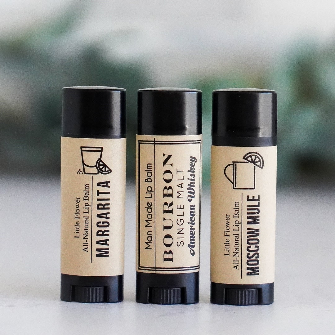 Set of 3 Cocktail Lip Balms - Moscow Mule - Margarita - Bourbon Lip ...