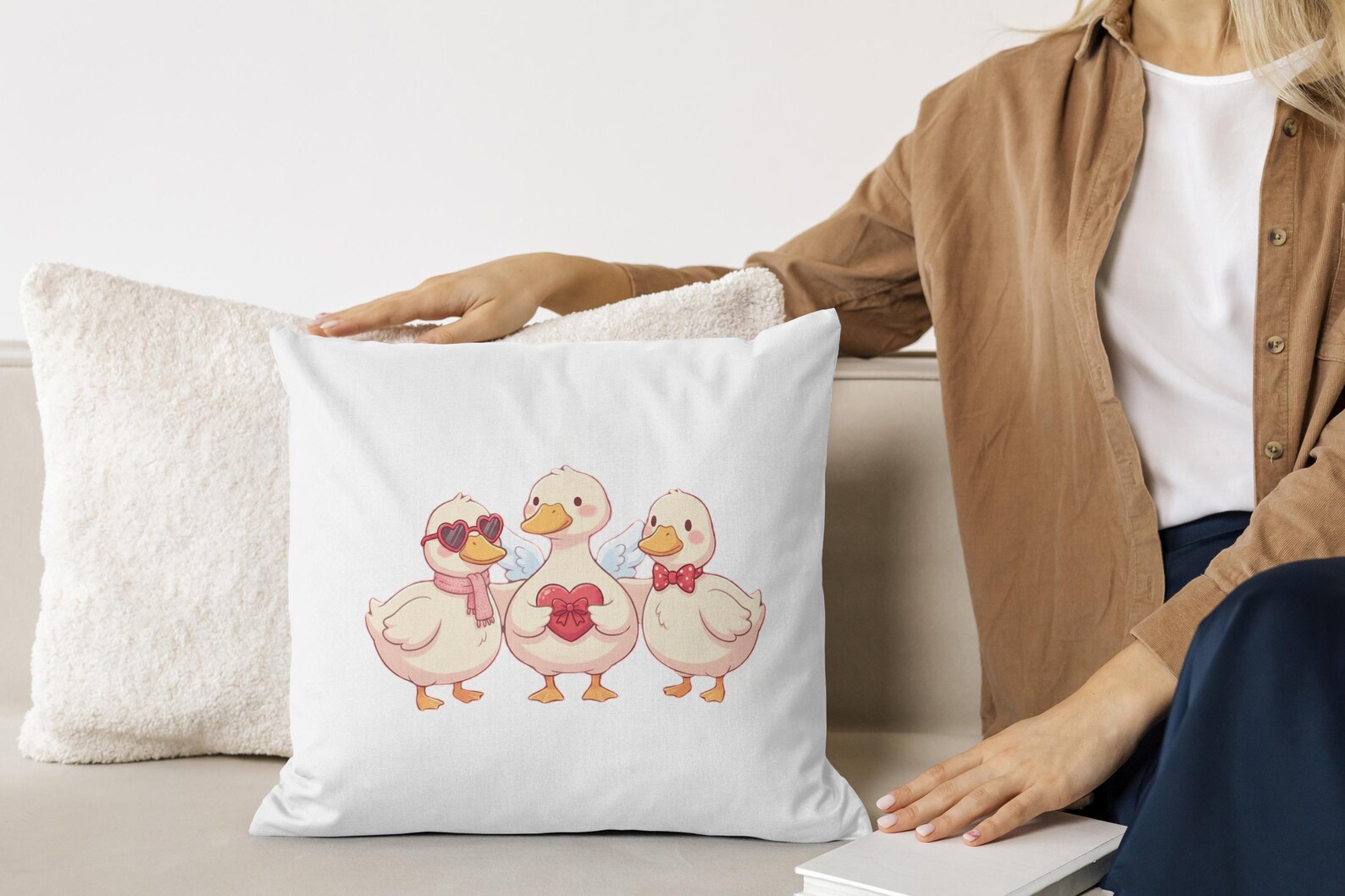 Valentine Ducks PNG | Cute Love Ducks Clipart | Valentine’s Day Duck ...