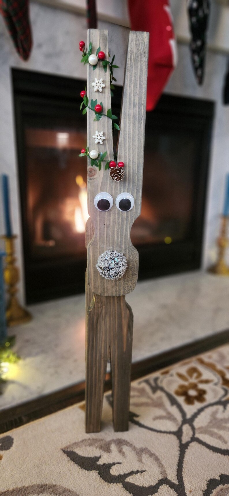 Rustic Wood Reindeer - Etsy