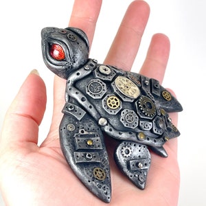 MADE TO ORDER Custom Steampunk Turtle Sculpture Handmade Unique - Etsy
