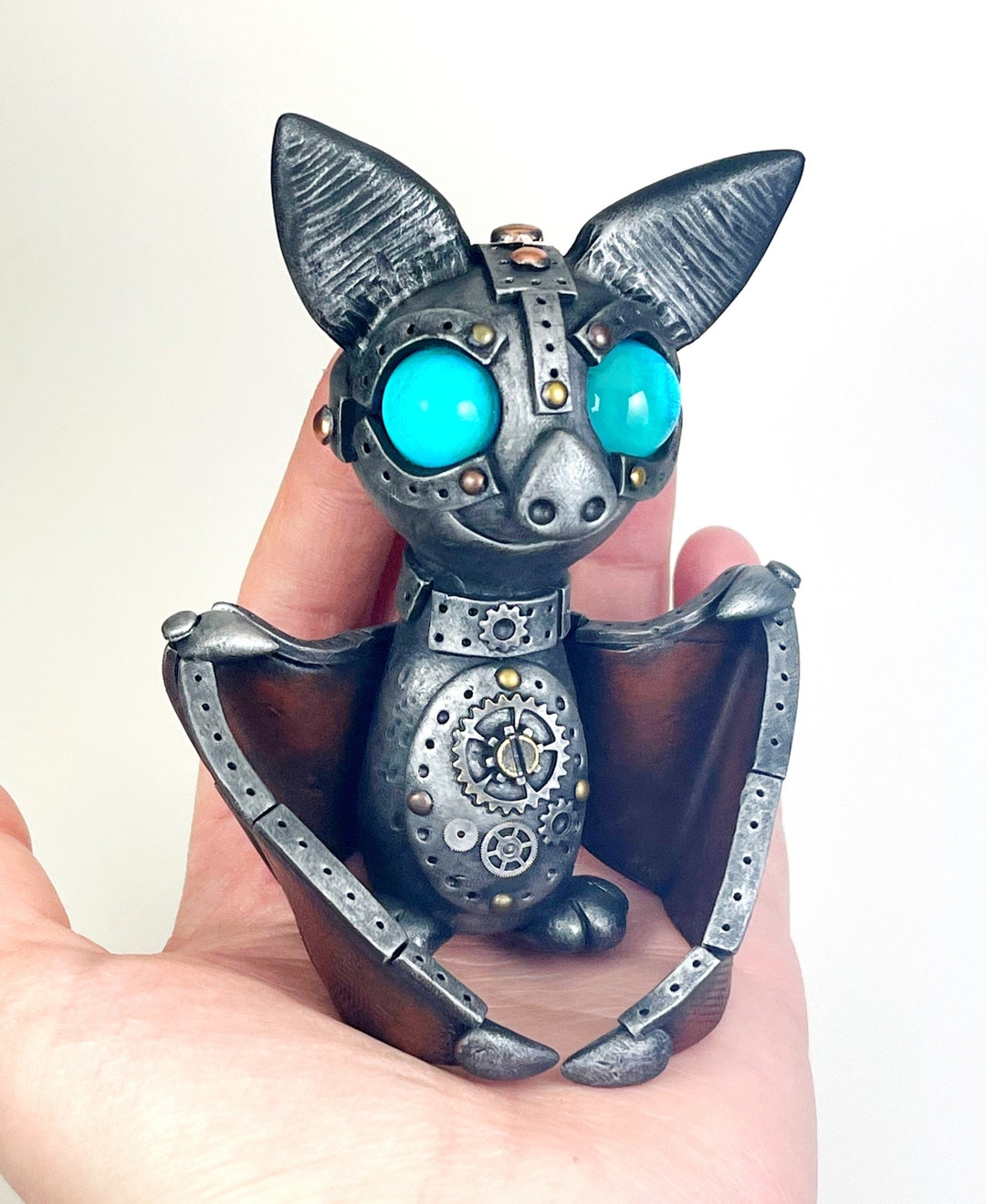 MADE TO ORDER Custom Steampunk Bat Sculpture Handmade Unique - Etsy