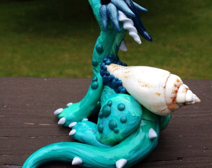 Sea Foam Dragon Sculpture - Polymer Clay - Etsy