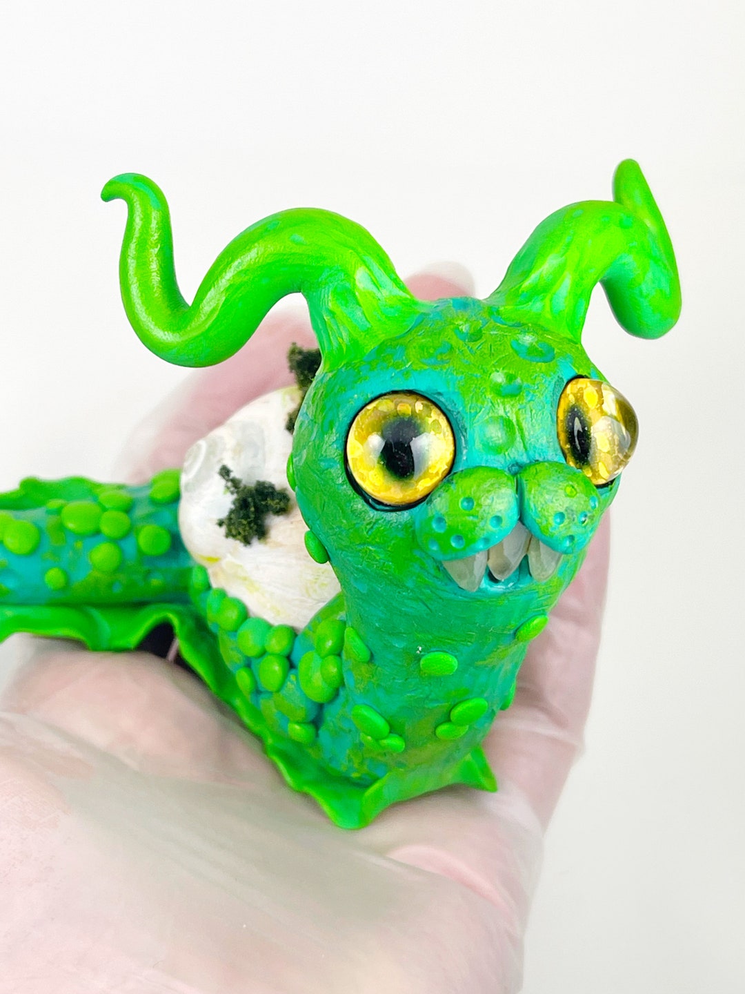 Snail Monster Cute Creepy Sculpture Ooak - Etsy