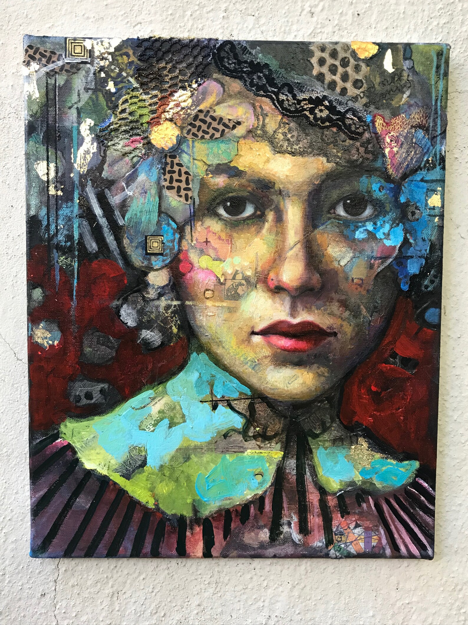 Modern Colorful Portrait/ Contemporary Face / Archival Fine Art Print ...