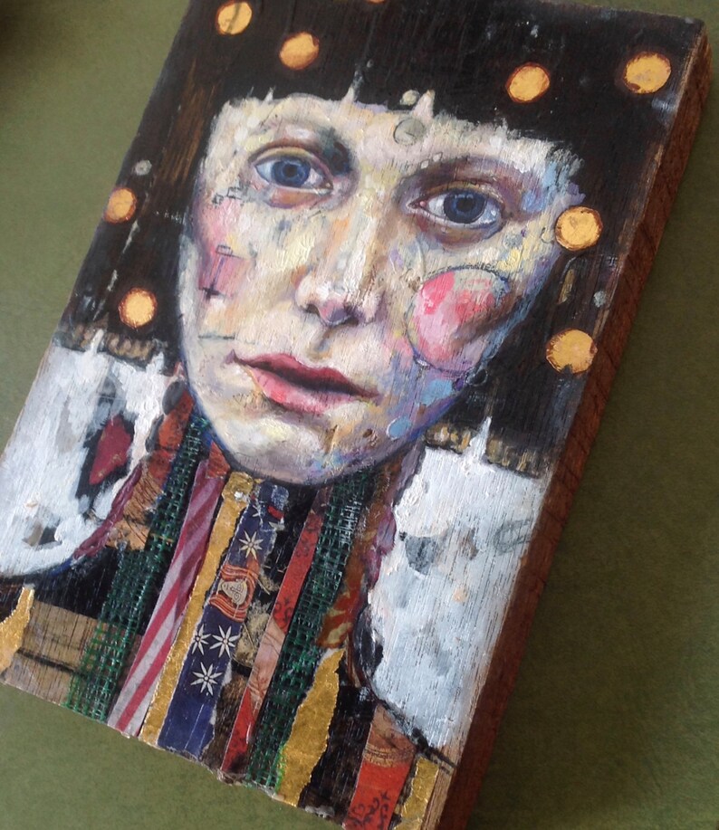 Portrait of an Abstract Lady 12x18 Signed nora Archival Giclee Print on ...