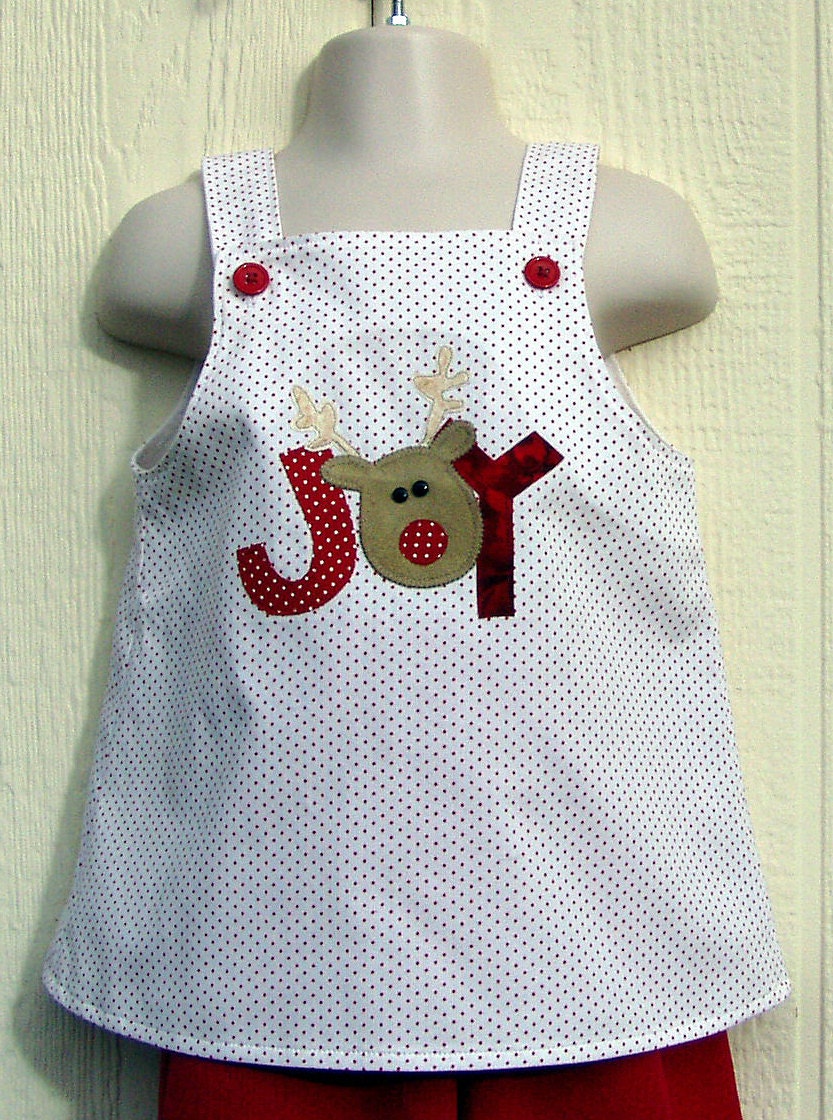 Joy With Reindeer 2 Piece Christmas Set, Size 2T, Top and Pants ...