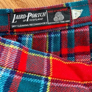 Vintage Laird-portch Wool Plaif Mini Skirt | 26” Waist - Etsy