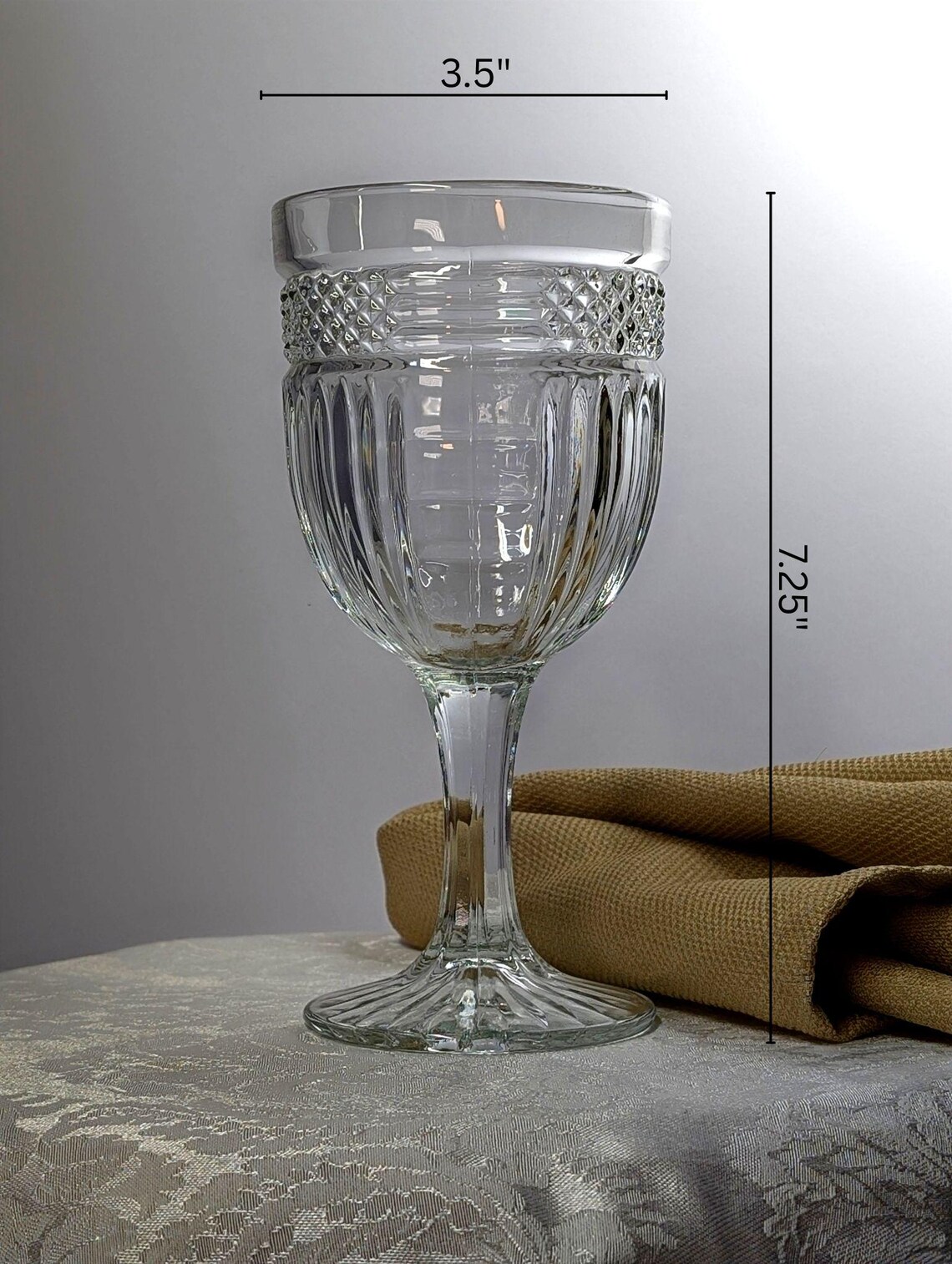 Vintage Libbey Radiant Water Goblets, Set of 4, Clear Glass Mid-century ...