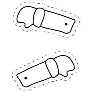 Dancing Santa Printable Craft for Kids | Christmas Cut & Color Activity ...