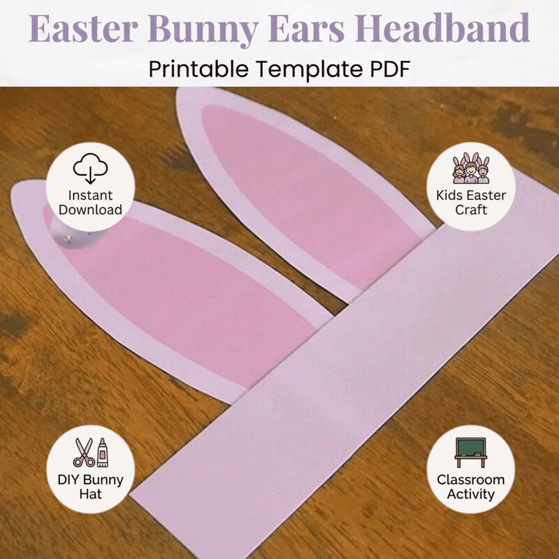 Bunny Ears Headband - Etsy