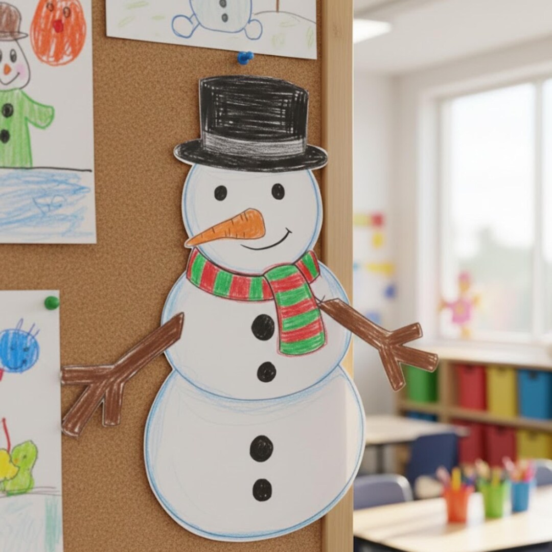 Build a Snowman Craft Printable | Winter Paper Craft Template ...