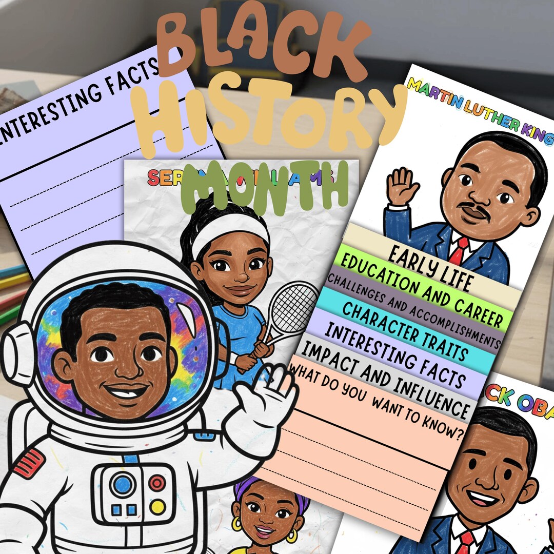 Black History Month Printable Pack | 30 Famous African American Heroes ...