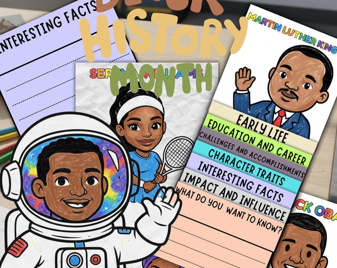 Black History Month Printable Pack | 30 Famous African American Heroes ...