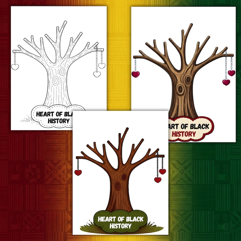 Black History Month Valentine Posters |heart of Black History Love ...
