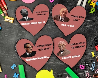 Black History Month Valentine Posters |heart of Black History Love ...