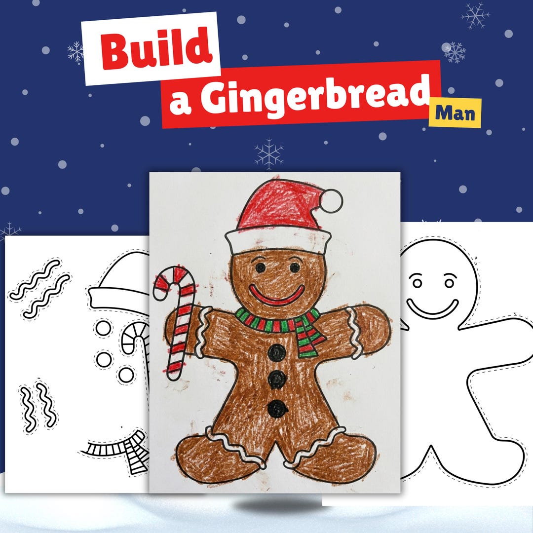 Build a Gingerbread Man Craft | Christmas Cut & Paste Activity ...