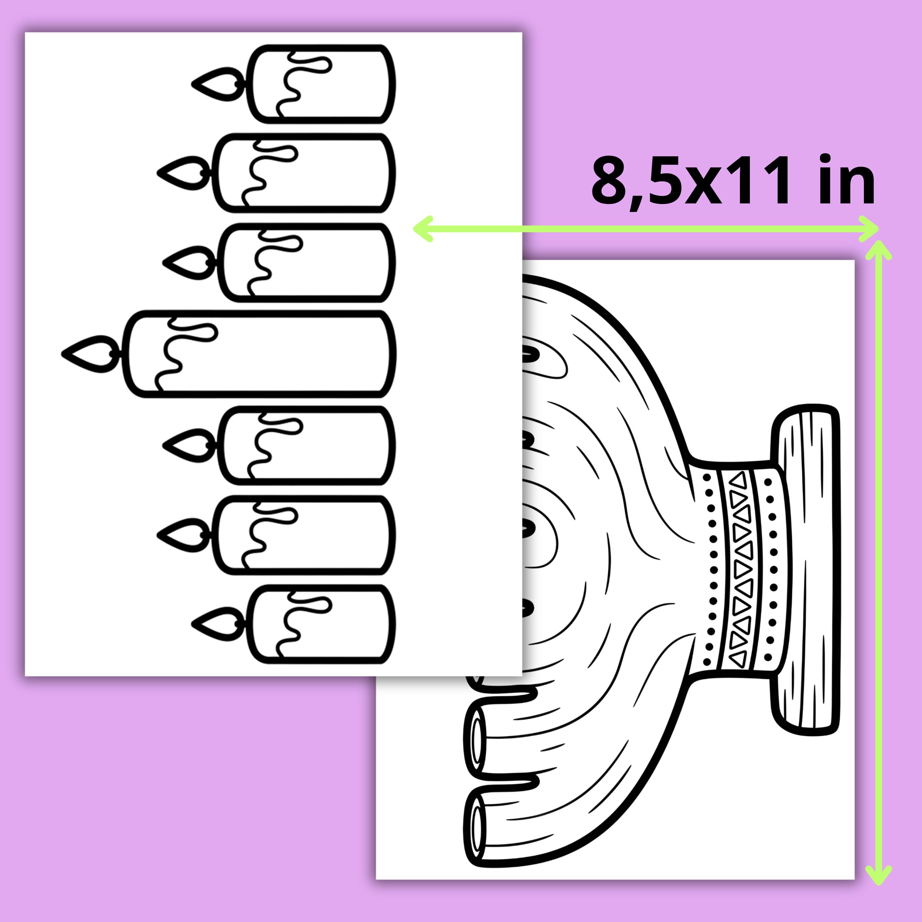 Kwanzaa Kinara Coloring Page & Kwanzaa Candles Printable | Cut and Glue ...