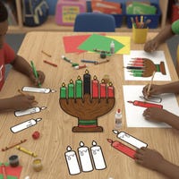 Hanukkah Menorah Crown Craft for Kids | Printable Hanukkah Headband ...