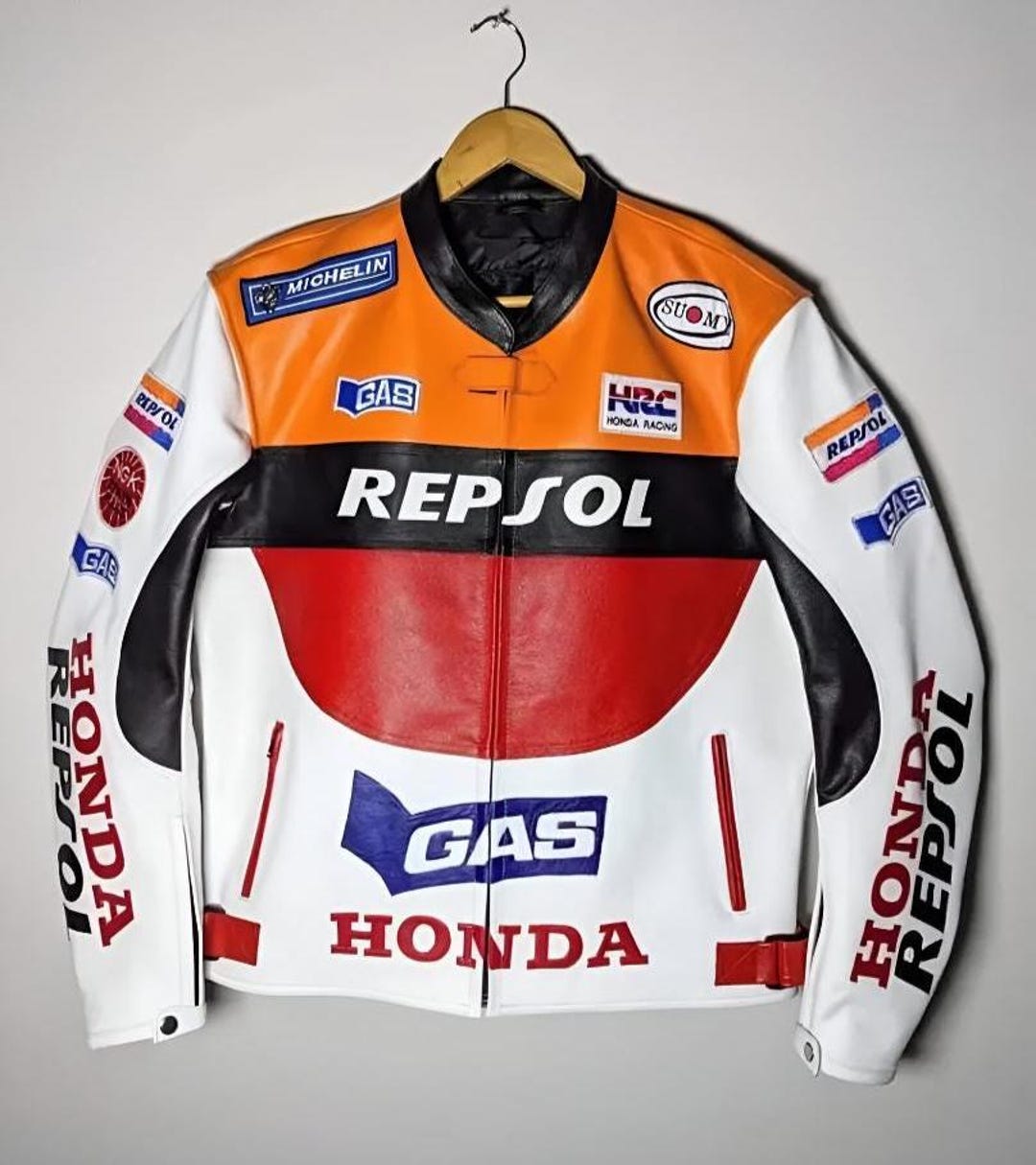 Honda Repsol Racing Leather Jacket: Cowhide Motogp Riding Gear - Etsy UK
