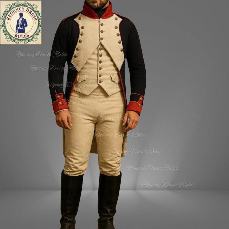 Custom Napoleonic Military Uniform - French Imperial Army Wool Coat ...
