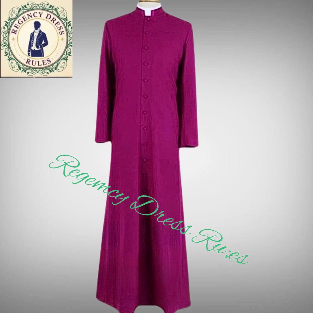 Custom Roman Cassock: Traditional Wool Blend Clergy Vestment - Etsy