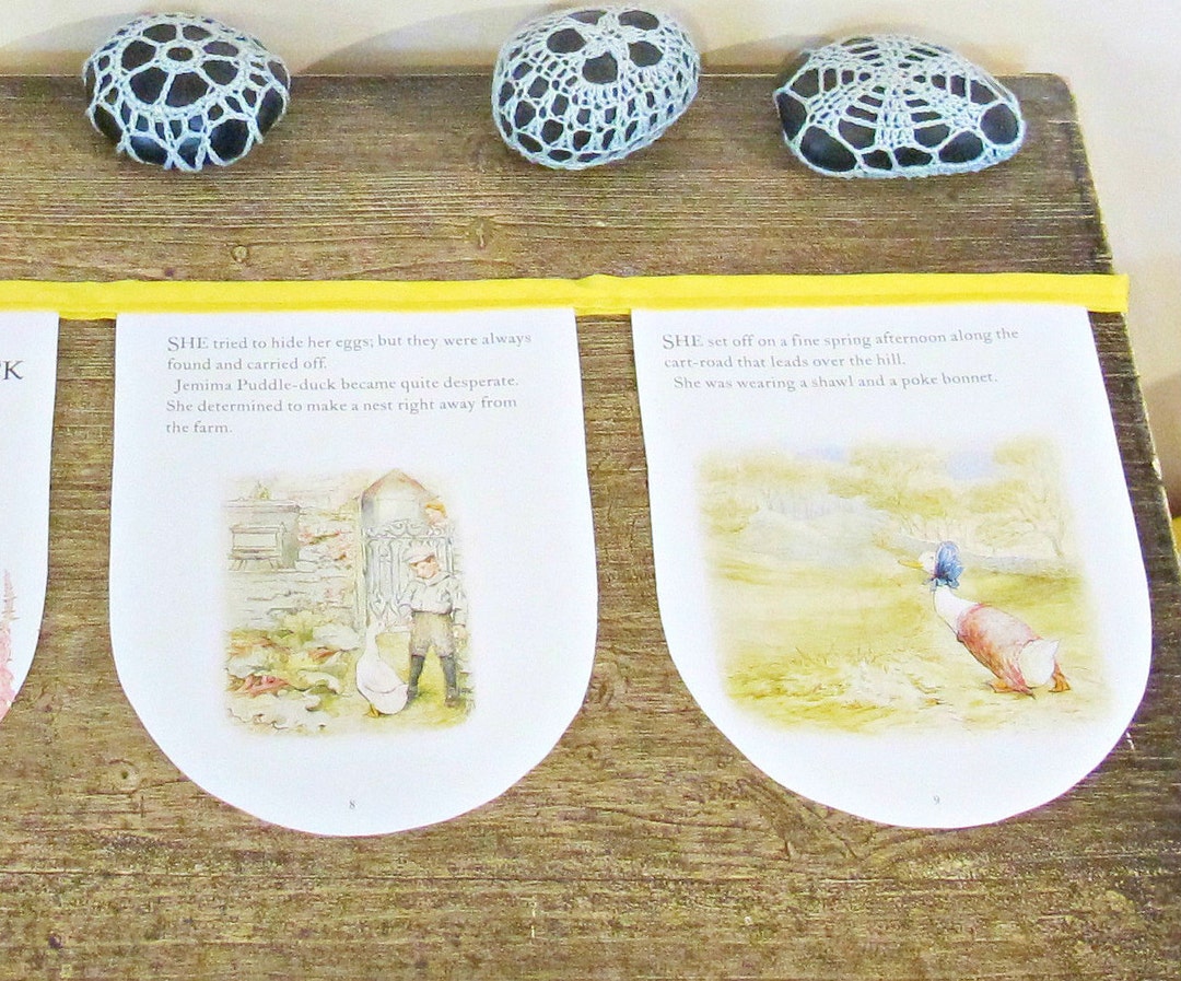 Jemima Puddle-duck Bunting: Upcycled Book Page Garland - Etsy