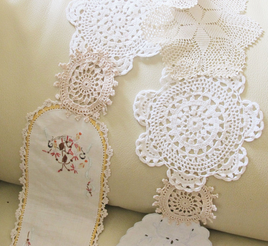 Boho Clothing Doily Scarf Infinity Shabby Chic Rustic Bohemian - Etsy