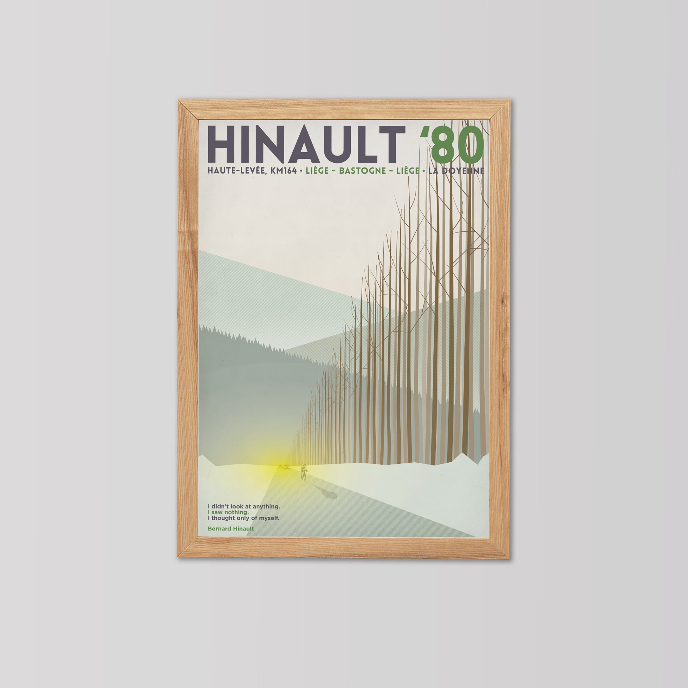 Cycling Art Print Panache: Hinault '80 - Etsy