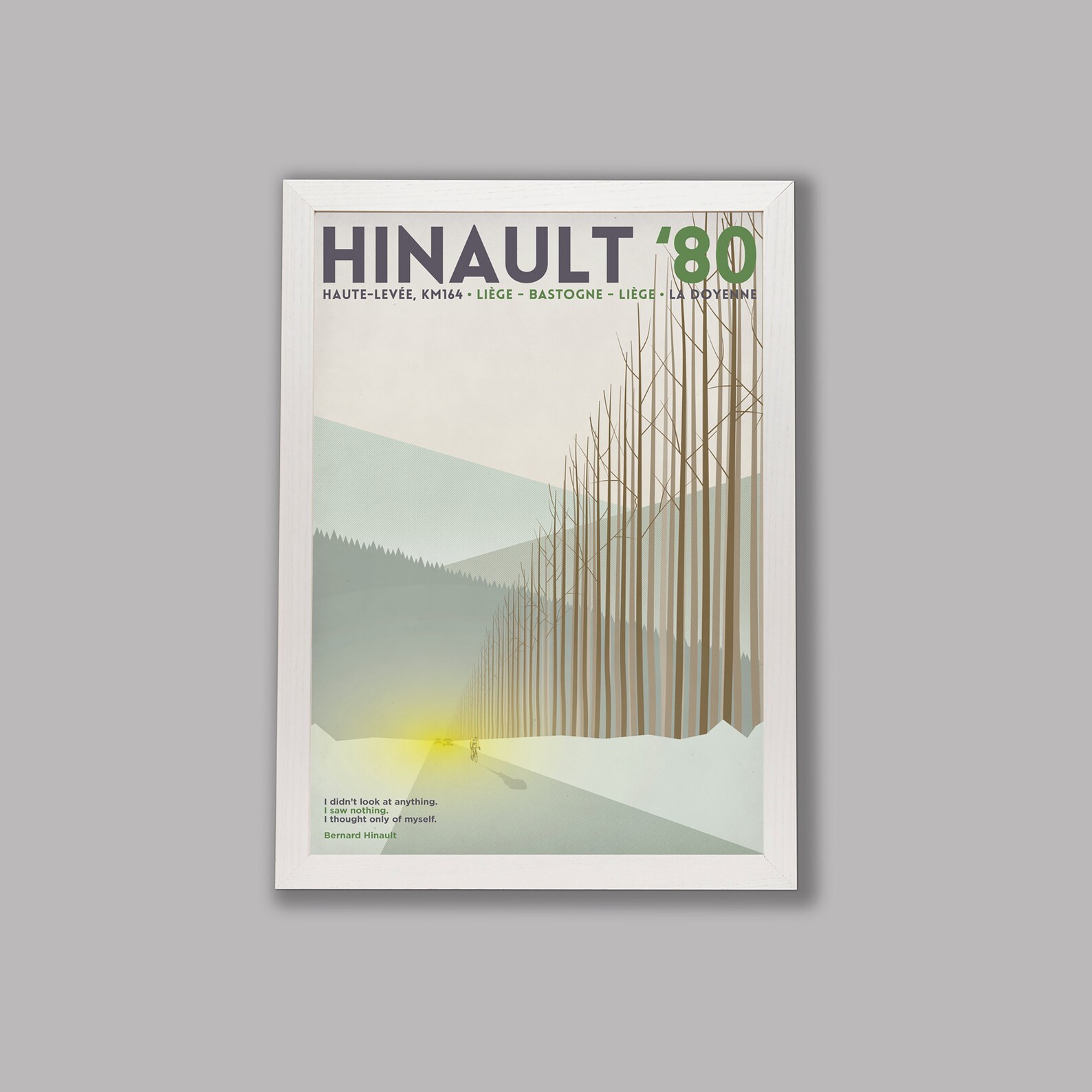 Cycling Art Print Panache: Hinault '80 - Etsy