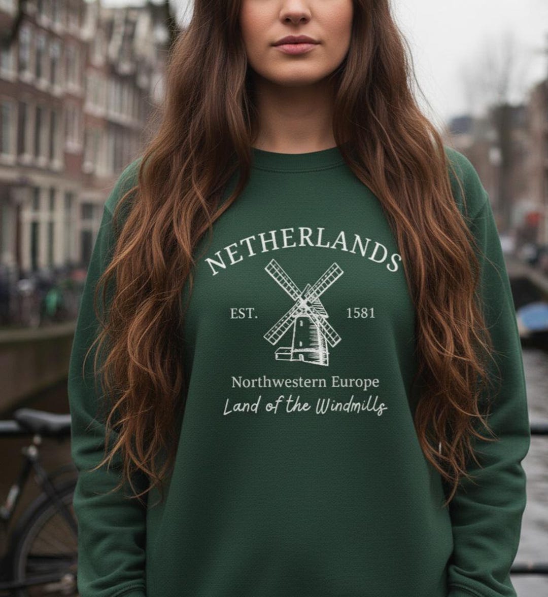 Gezellig Amsterdam Sweatshirt – Cozy Dutch Graphic Pullover ...