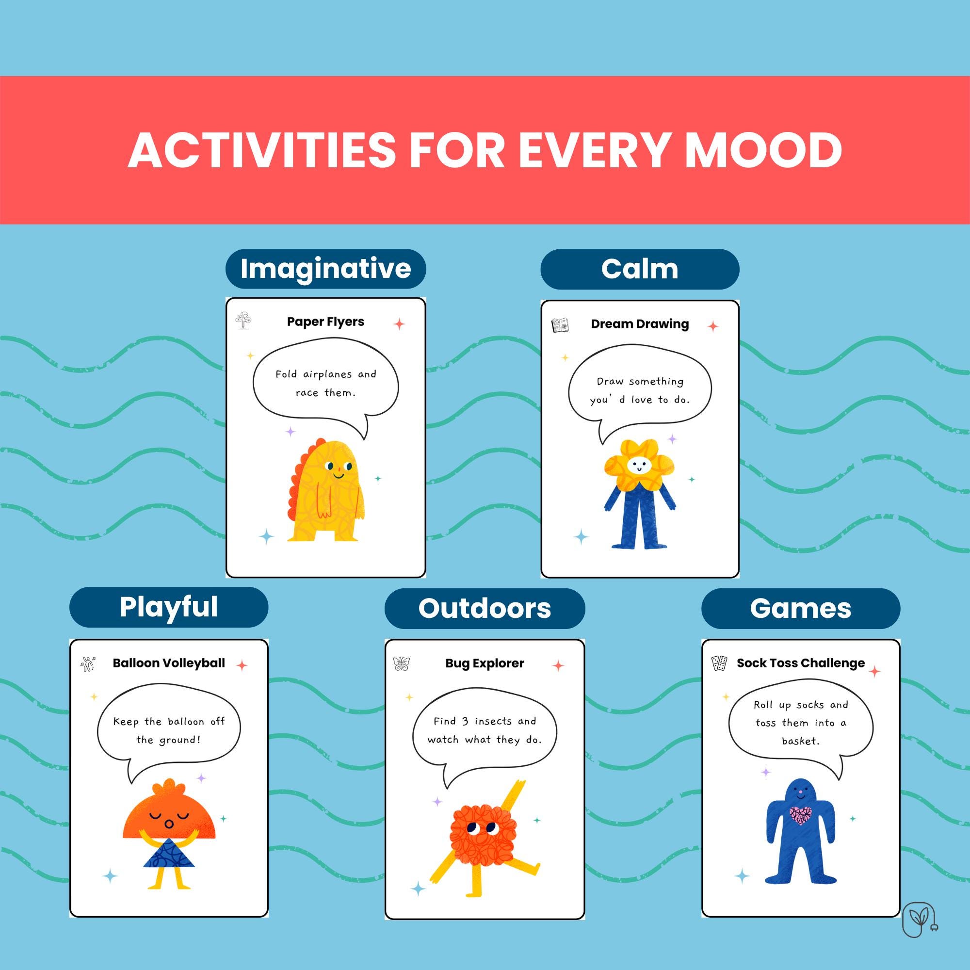 Printable Kids Activity Cards: Screen-free Games, Boredom Busters for ...