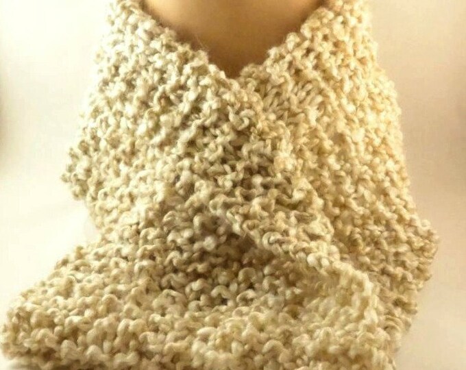 Knit Moebius Scarf Round Knit Scarf Knit Neck Warmer - Etsy