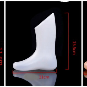 Baby Sizes Infant Feet Mannequin Hard Plastic Foot Model Shoes Sock ...