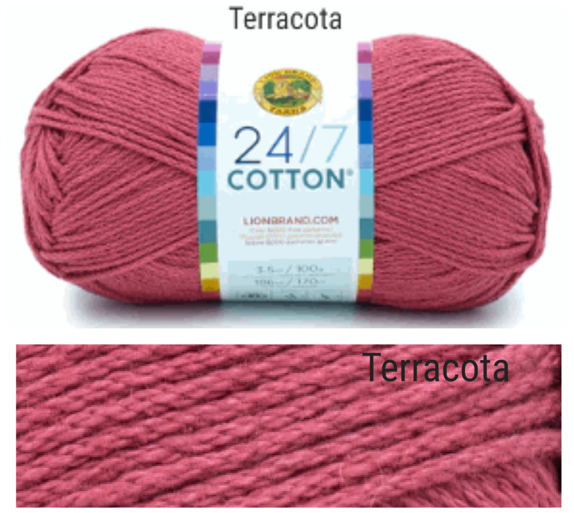 24/7 Cotton® Yarn Lion Brand Mercerized 100% Natural Fiber 3 - Etsy