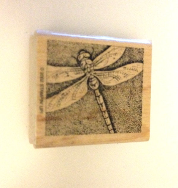 Dragonfly Dragonfly Wooden Rubber Stamp Whimsical Insect Bug | Etsy