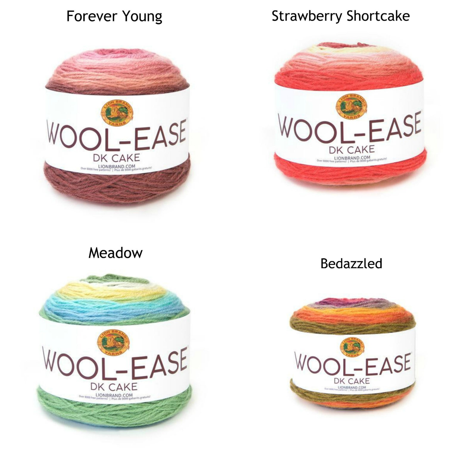 Wool-ease® DK Cake Yarn Two Cakes Four Colorways to Choose | Etsy