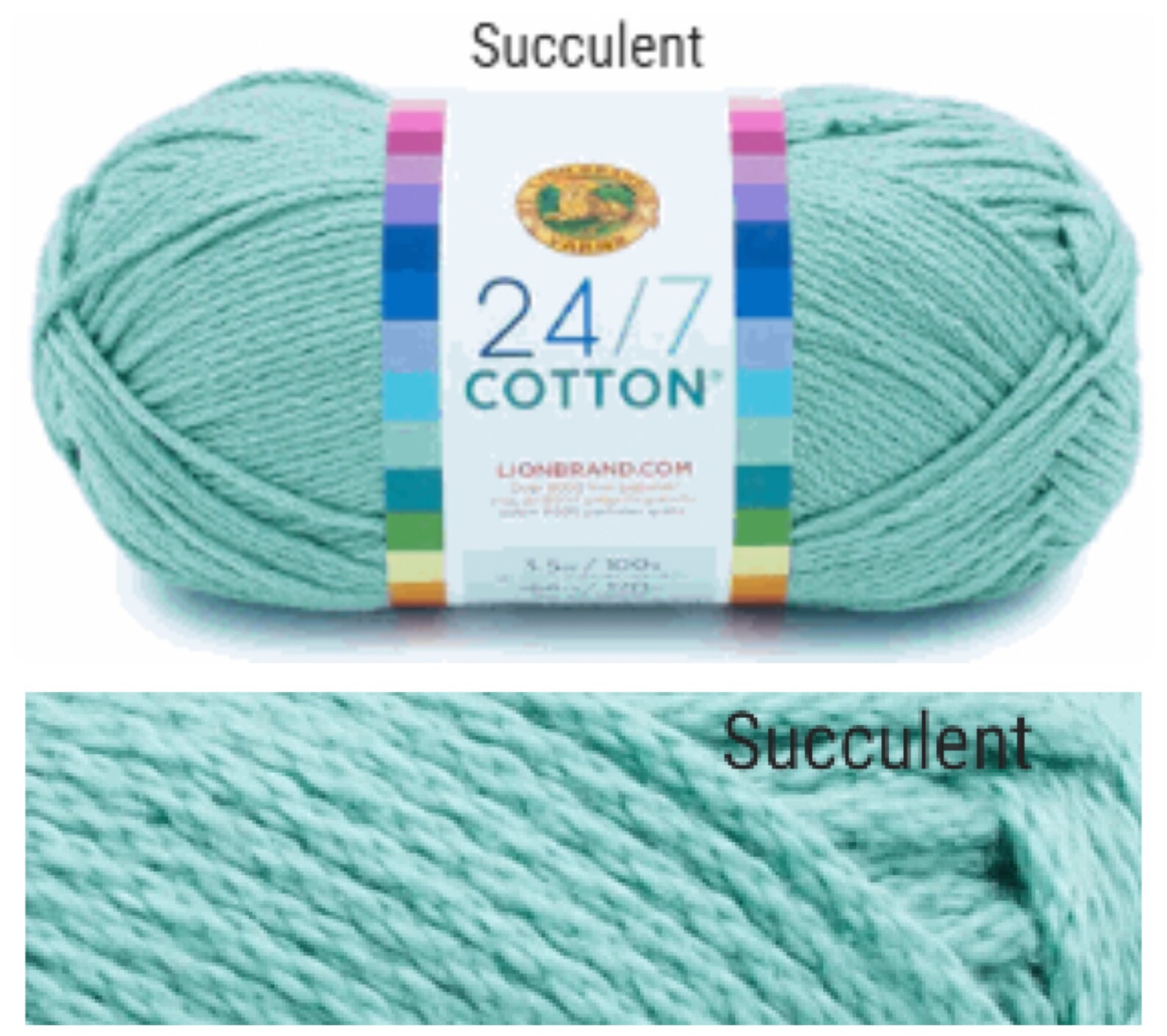 24/7 Cotton® Yarn Lion Brand Mercerized 100% Natural Fiber 3 - Etsy