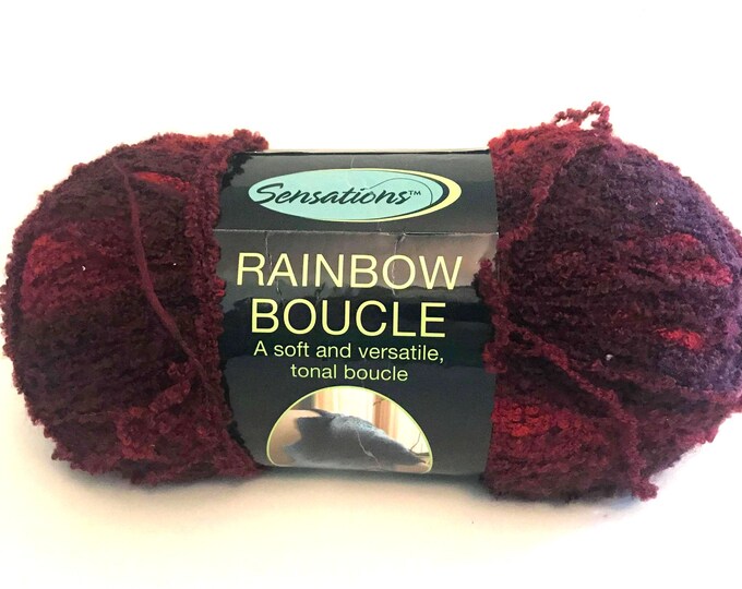 Rainbow Bouclé Jo-ann Sensations Color 1050 11 Oz 1 Skein - Etsy