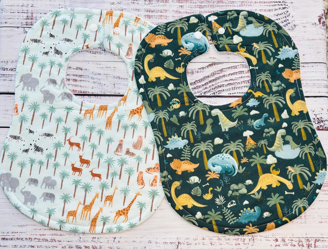 Dinosaur Baby Bib Gift Set | Dinosaur Bibs | Dinosaur Drool Bib | Boy ...